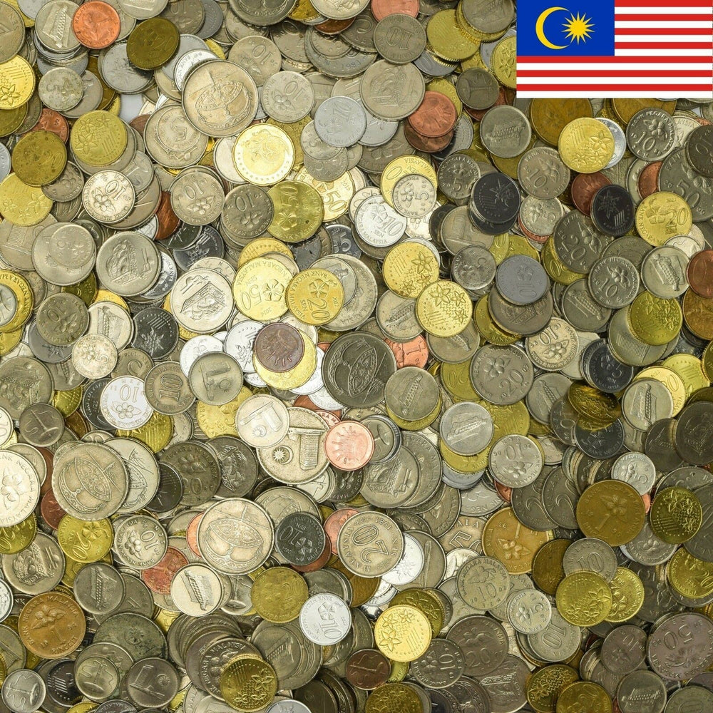 Malaysia 10 Mixed Coins | Sen | Ringgit | Agong | Traditional Malaysia